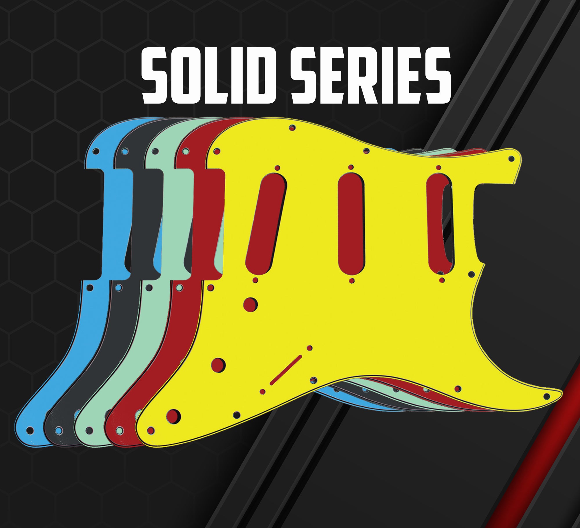 Solid Strat Pickguards – Carmedon