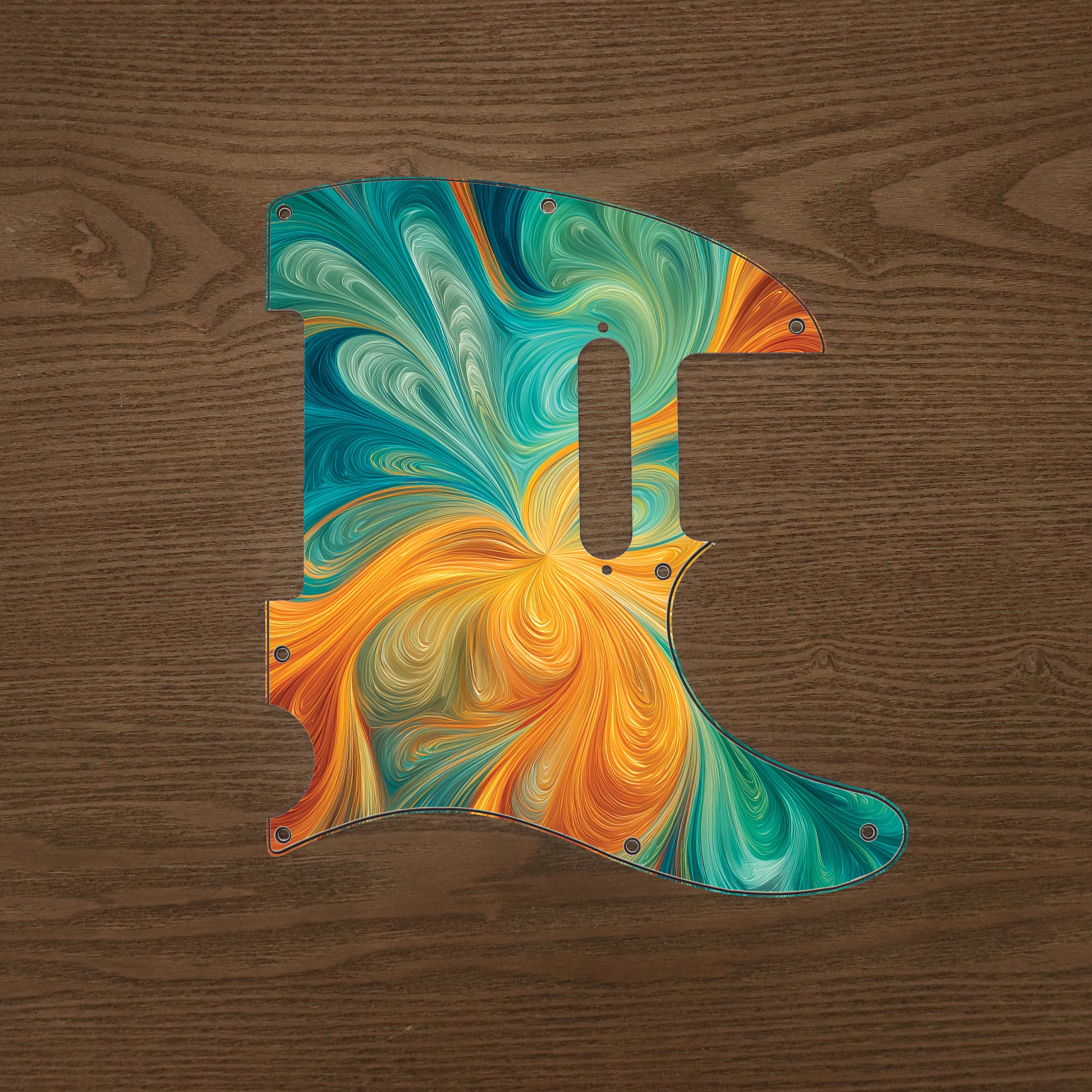 The Marino- Psychedelic Tele Pickguard by Carmedon