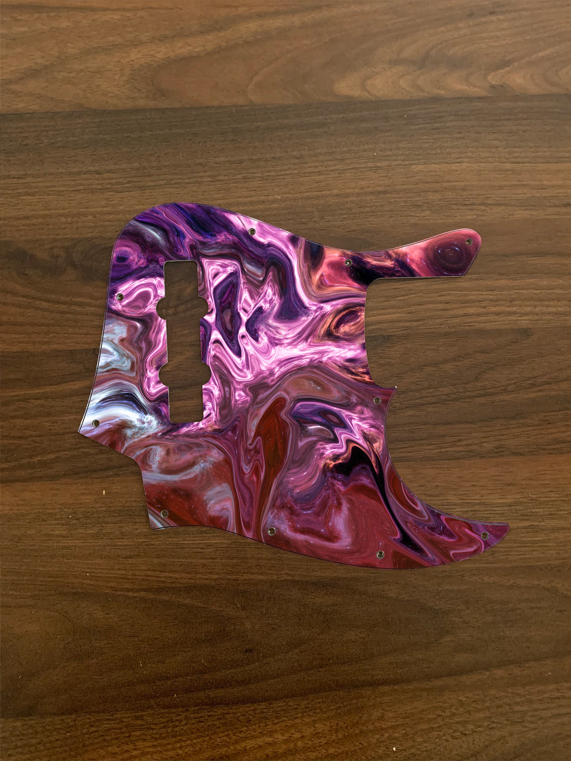 Dark Crystal(pink)-Jazz Bass Pickguard by Carmedon