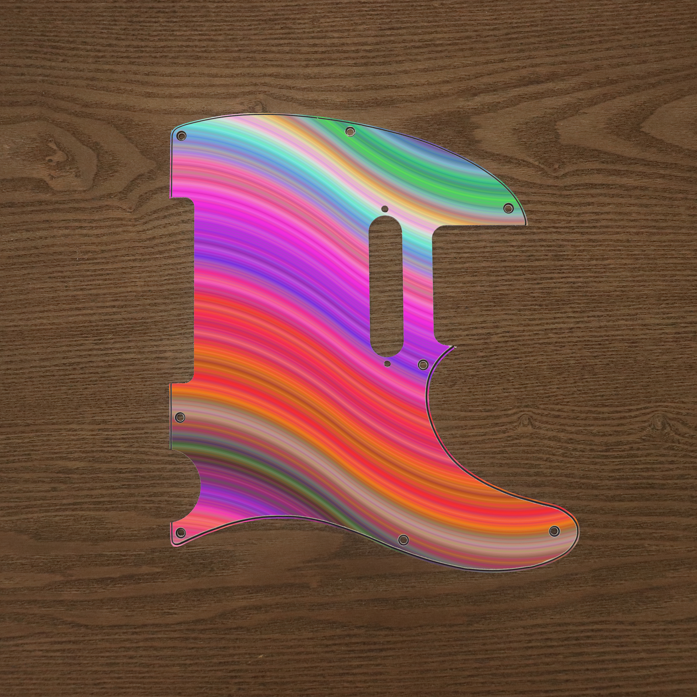 Psychedelic 1-Psychedelic Tele Pickguard by Carmedon